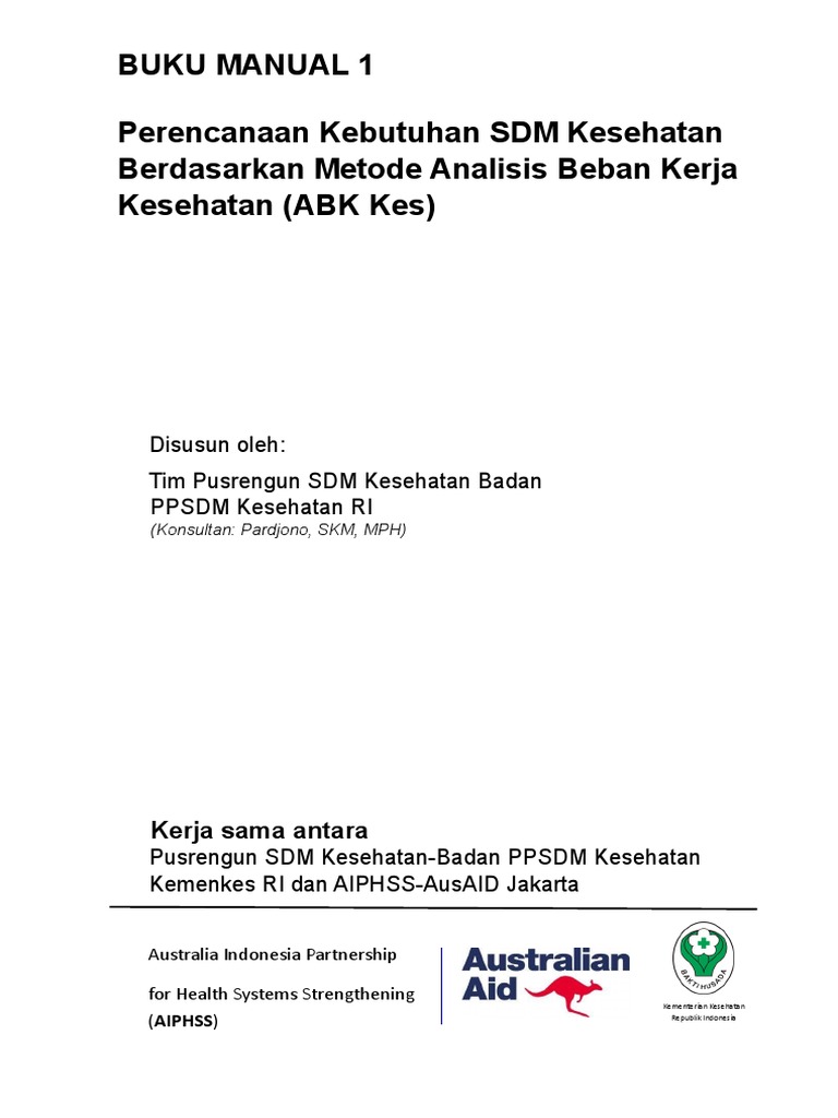 Manual Perencanaan SDM Kesehatan | PDF