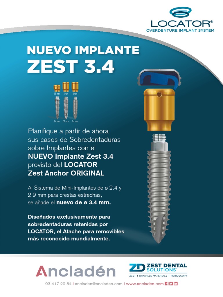 Implante Zest LODI 3.4 | PDF | Informática y tecnología de la información