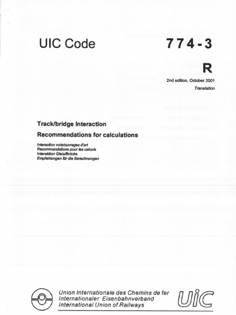 UIC Code 774-3 R | PDF