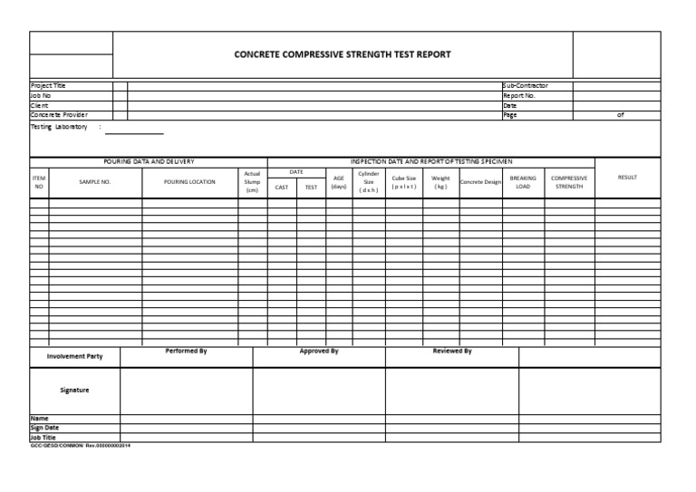 Concrete Test Monitoring | PDF