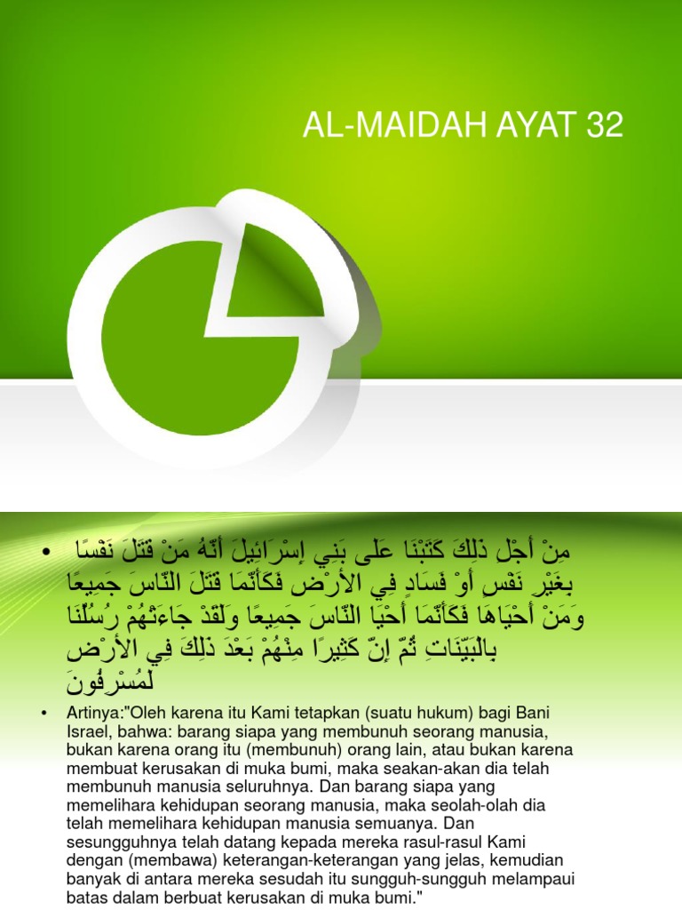 Al-Maidah Ayat 32 | PDF