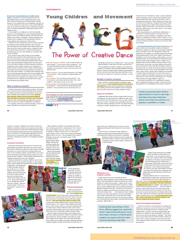 The Power of Creative Dance-NAEYC | PDF | Adolescence | Learning