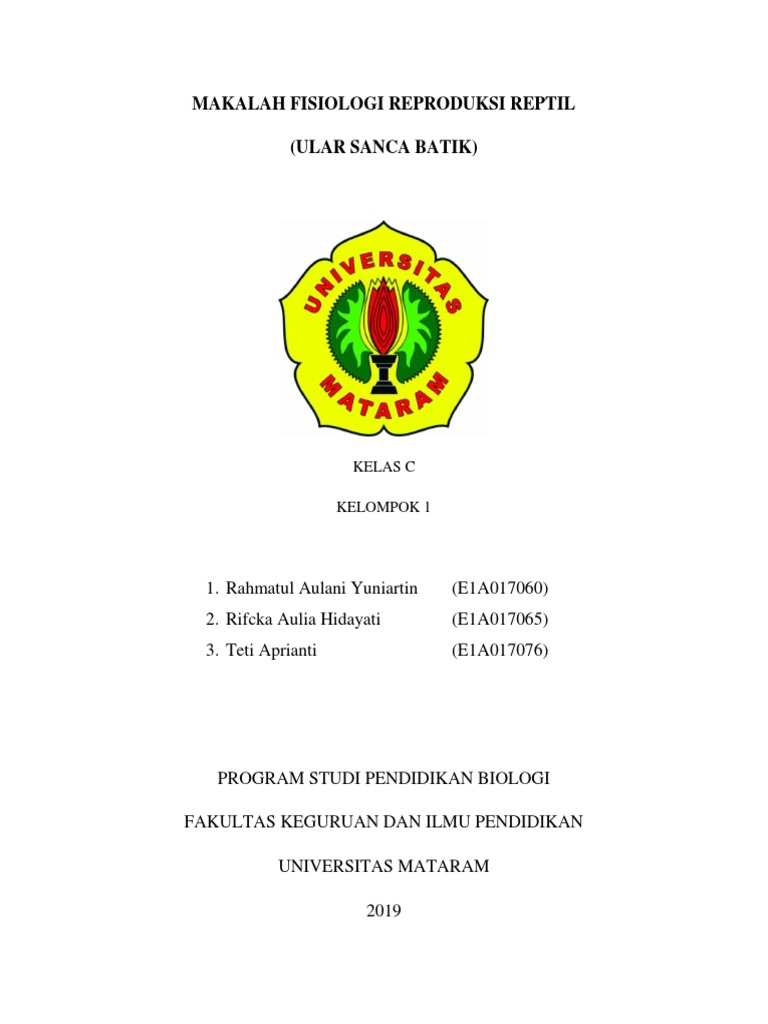 Fisiologi Reproduksi Ular Sanca | PDF | Sains & Matematika