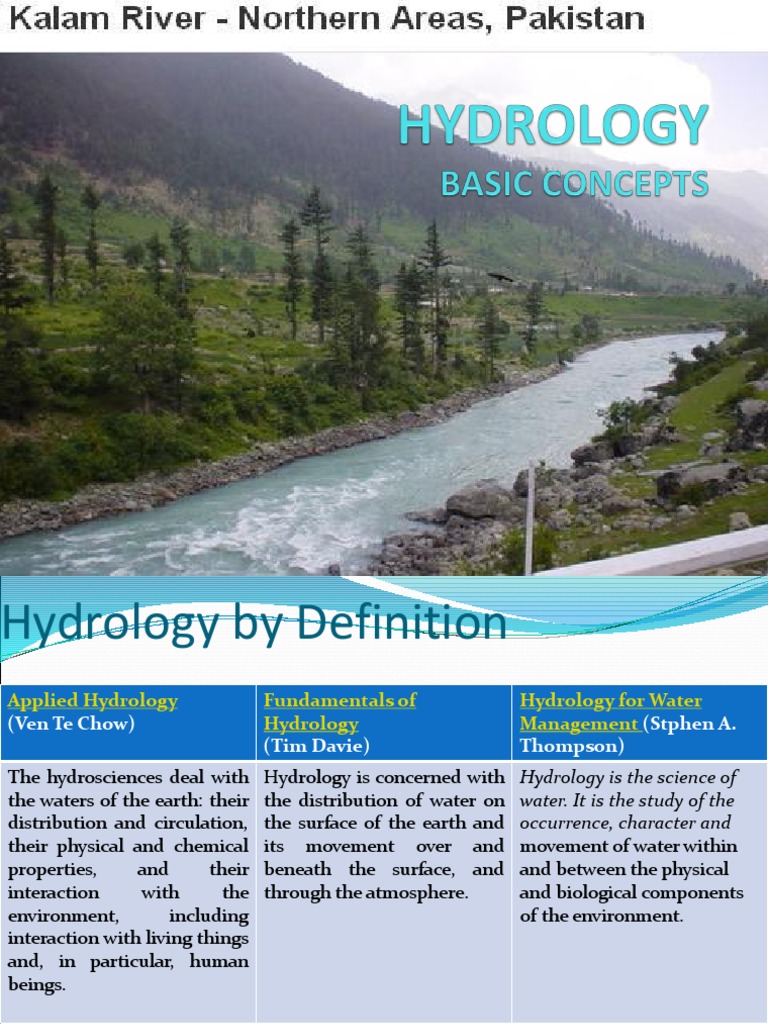3 Introduction Hydrology | PDF | Hydrology | Drainage Basin