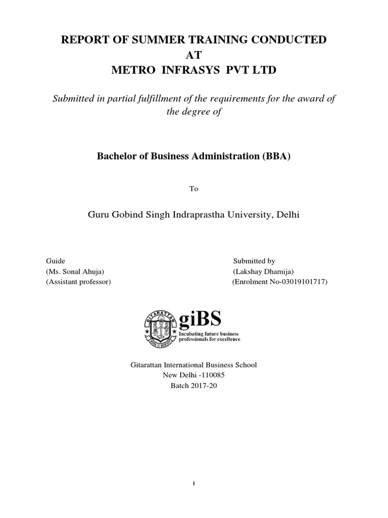 Bba Report | PDF | Business