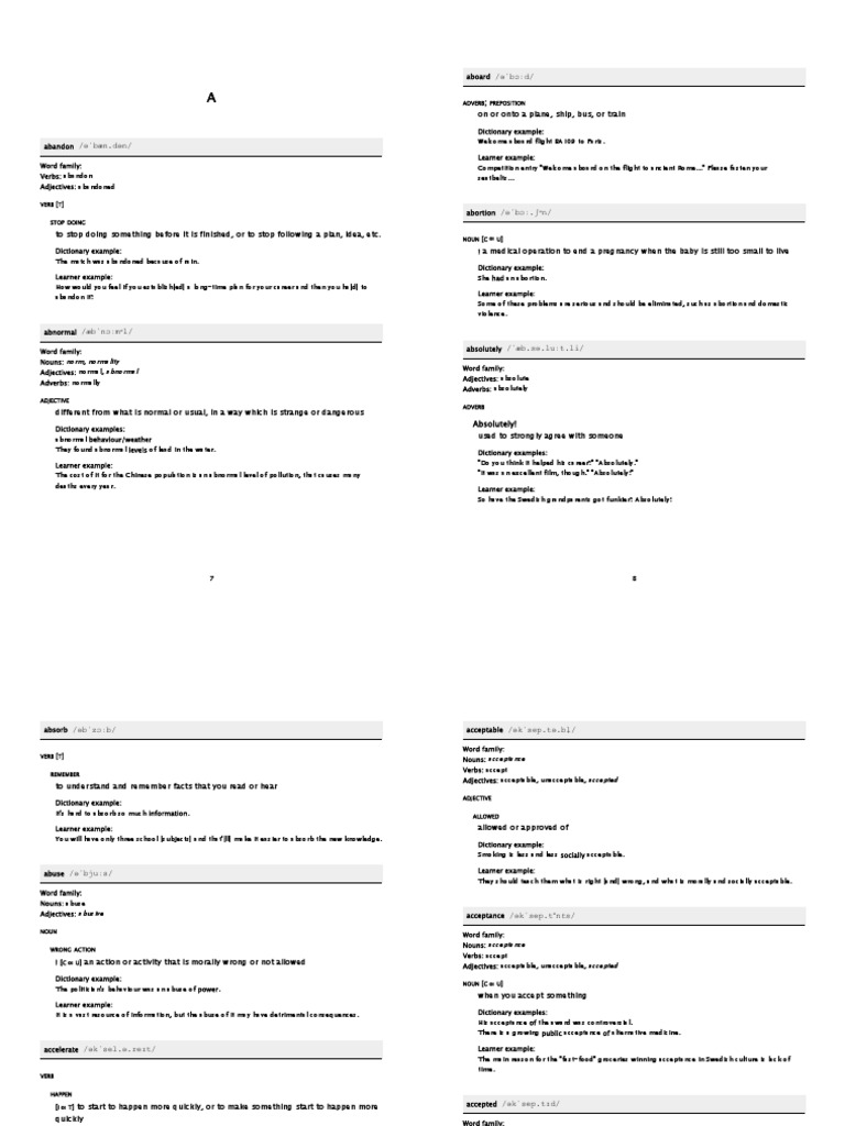Level C1 Word List | PDF | Adjective | Adverb
