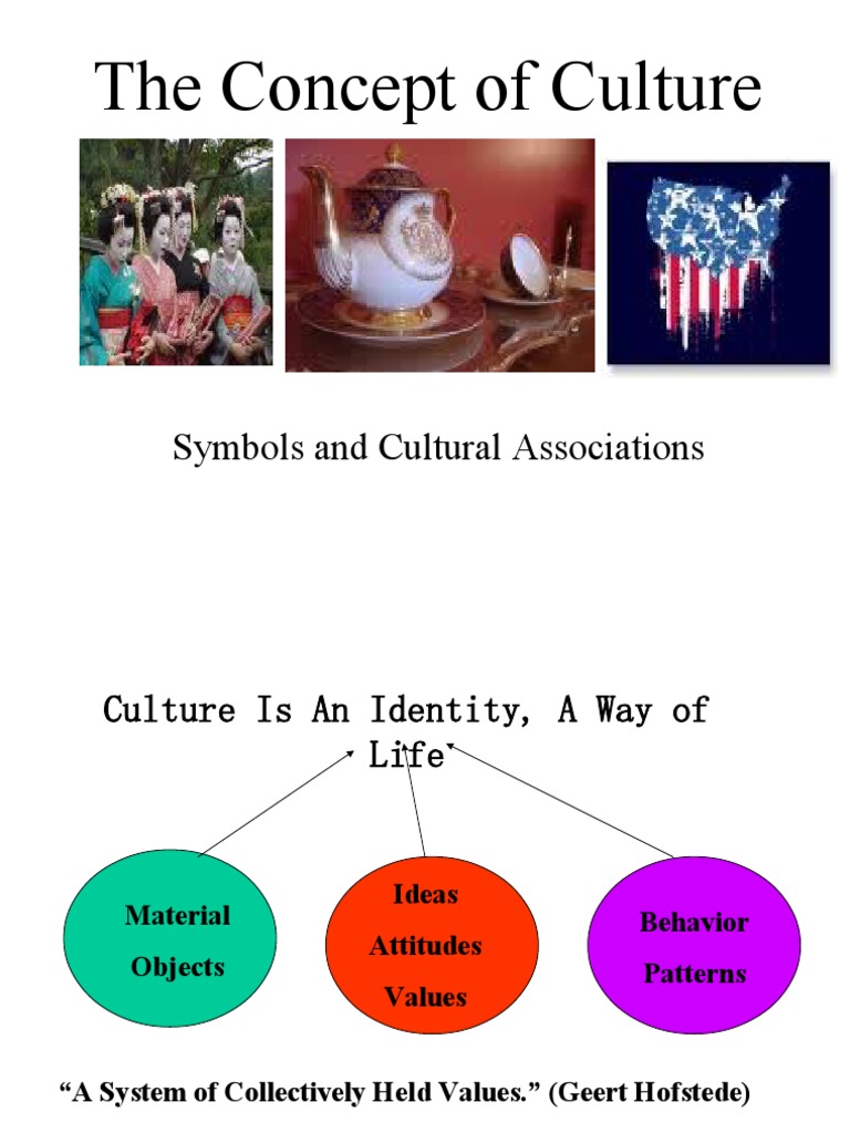 The Concept of Culture: Symbols and Cultural Associations | PDF ...