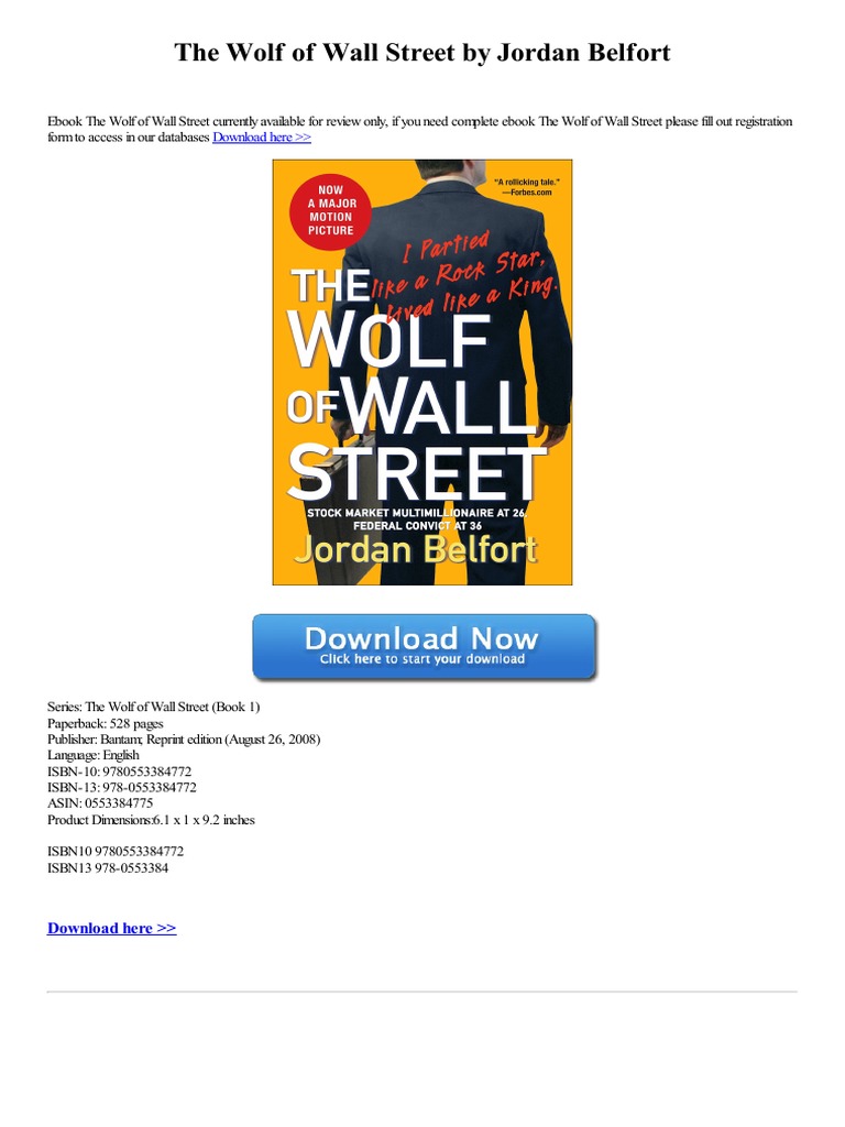 The Wolf of Wall Street | PDF
