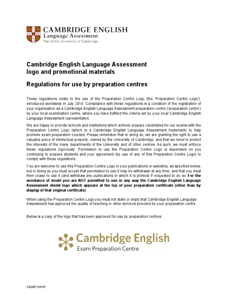 New Logo For Preparation Centres - Regulations and Guidelines ...