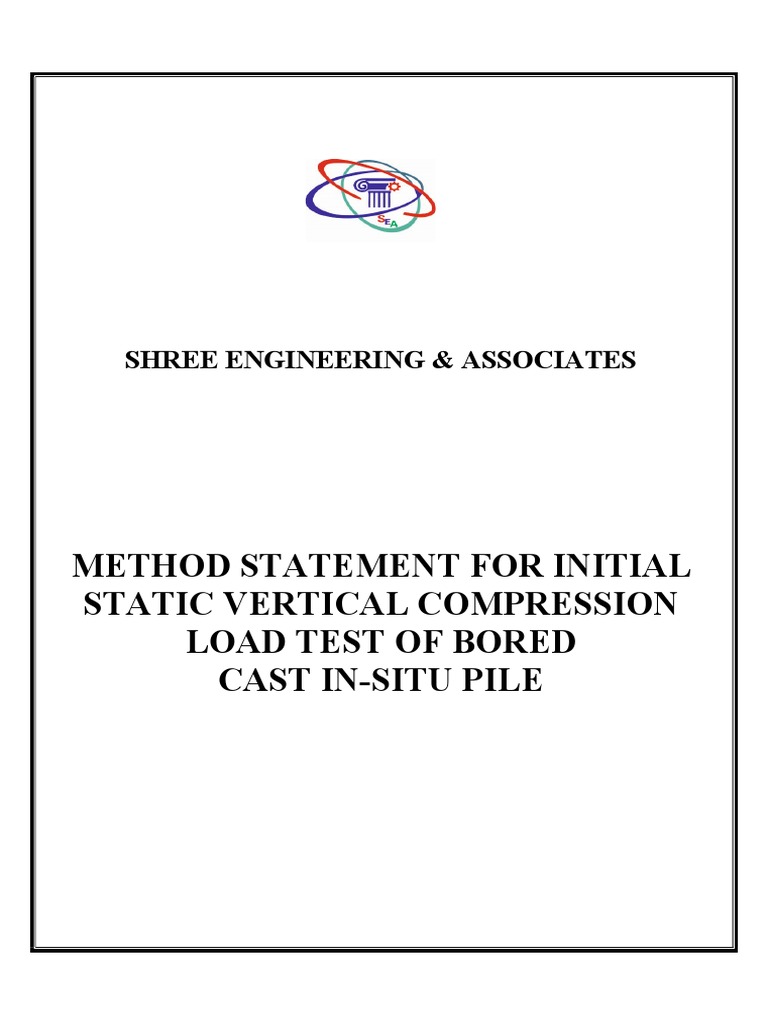 Methodology For Static Pile Load Test PDF | PDF | Deep Foundation ...