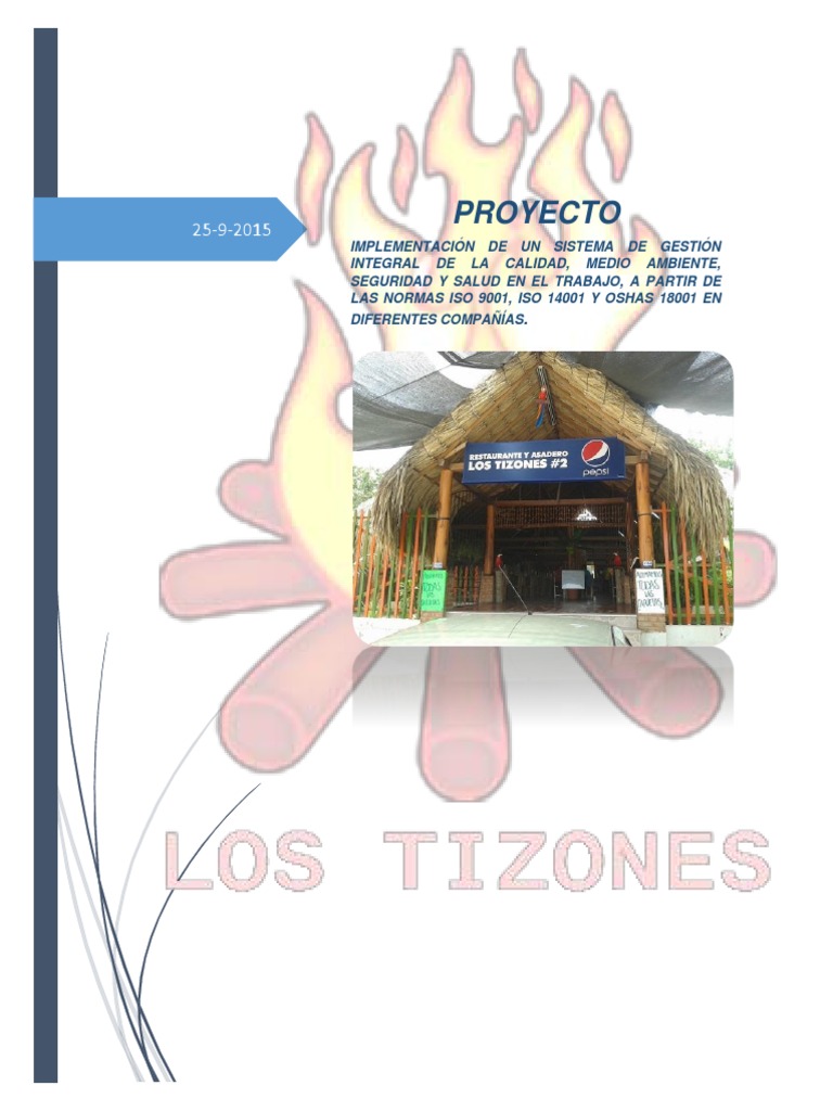 Trabajo Del Los Tizones | PDF | Calidad (comercial) | Planificación