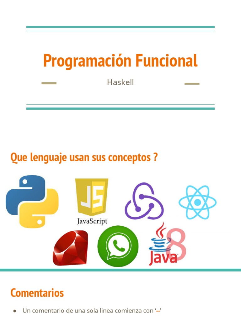 Paradigma Funcional | Descargar gratis PDF | Programacion Funcional | Lenguaje de programación