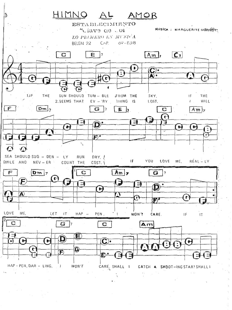 Edith Piaf - Himno Al Amor | PDF