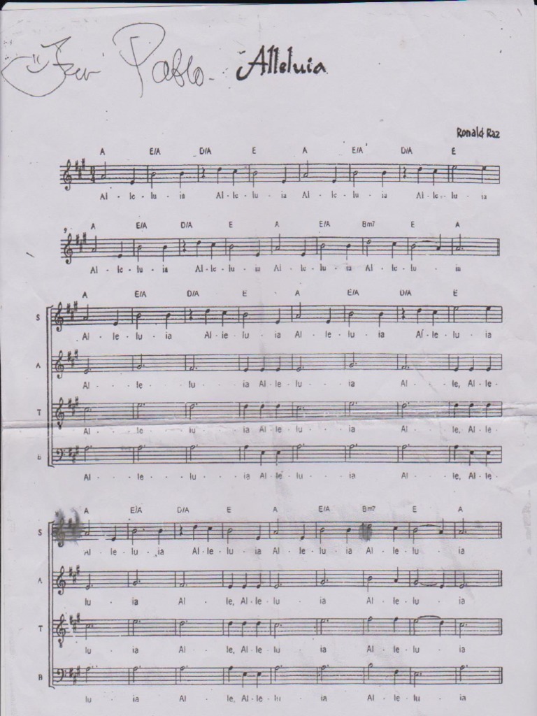 Alleluia-Ronald Raz | PDF