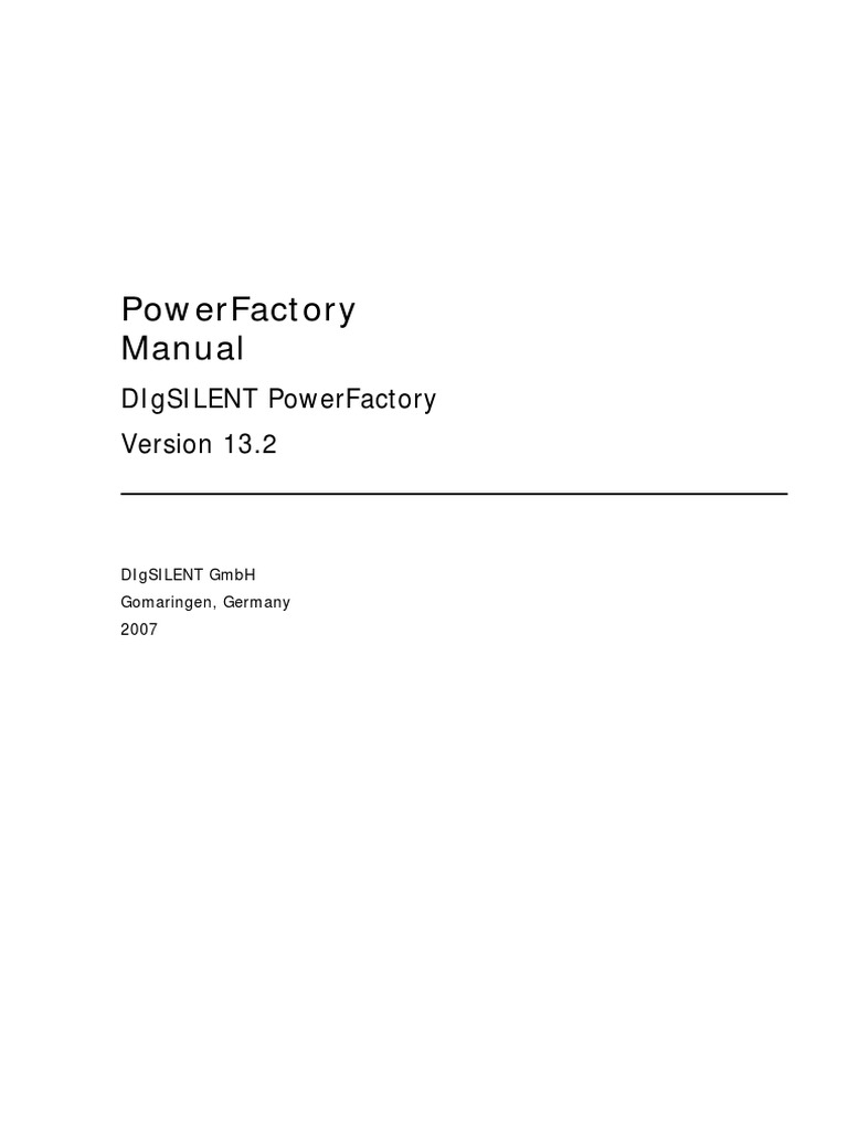 PFManual Digsilent - 13v2ec | PDF | Menu (Computing) | Button (Computing)