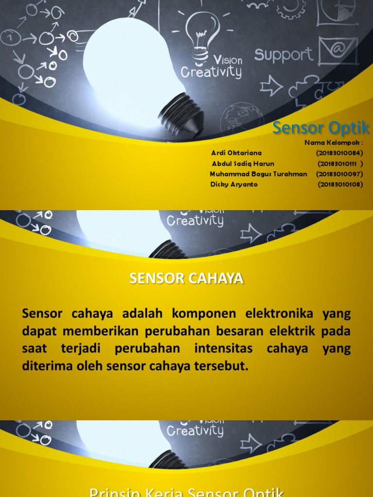 Jenis dan Prinsip Kerja Sensor Optik | PDF | Sains & Matematika