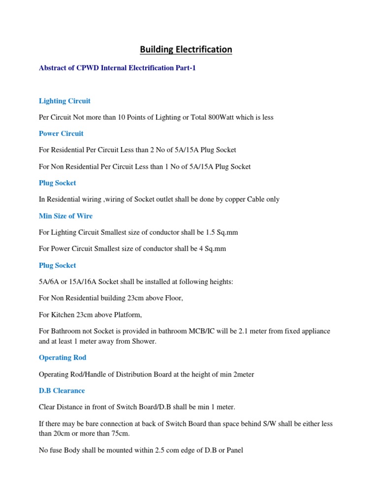 Electrical Notes | PDF | Ac Power Plugs And Sockets | Electrical Wiring