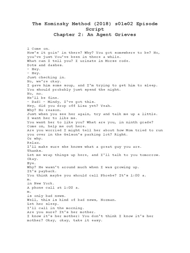 The Kominsky Method: Eileen's Farewell | PDF