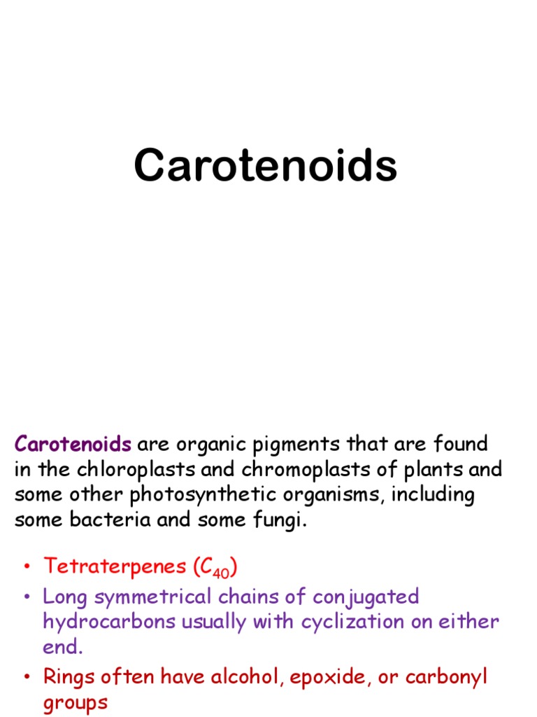 Carotenoids | PDF | Carotenoid | Nature