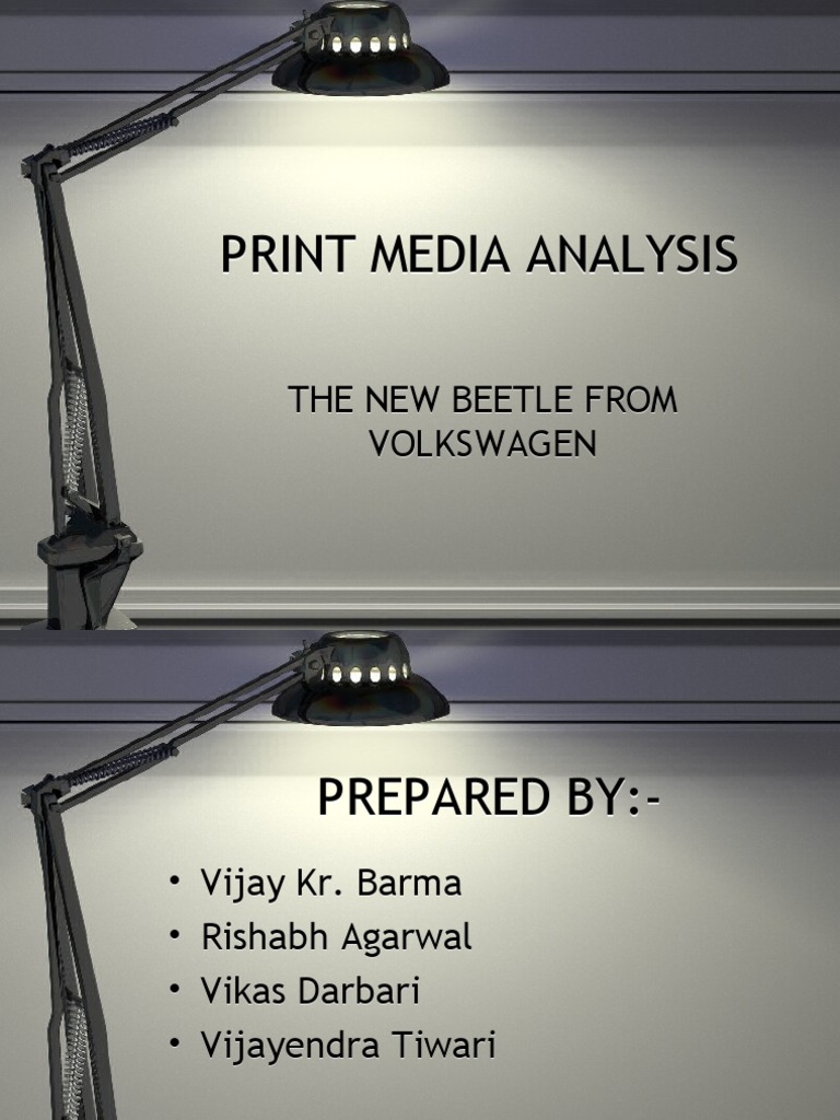 Print Media Analysis | PDF