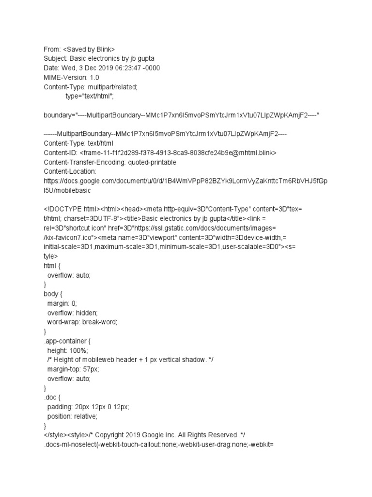 Basic Electronics by JB Gupta - MHT | PDF | Alternate Reality | Network Protocols