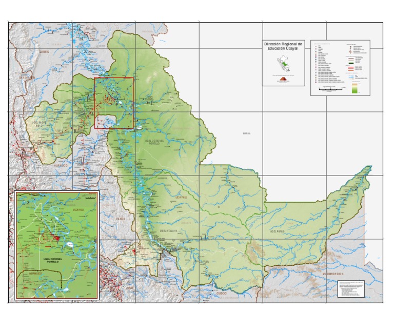 Mapa de Localidades en Ucayali | PDF | América del Sur
