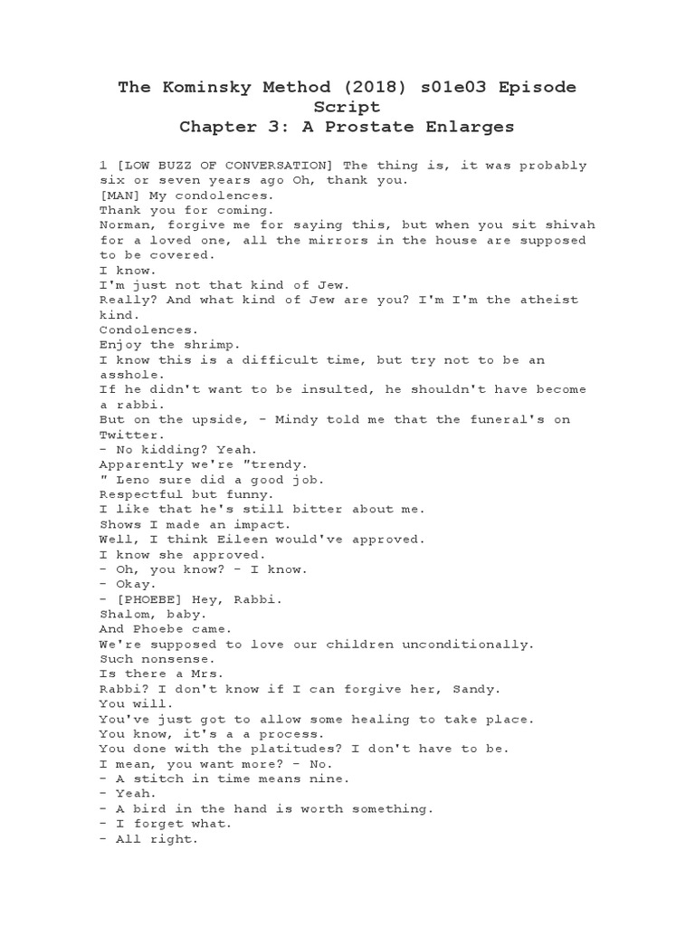 The Kominsky Method: Prostate Issues Explained | PDF
