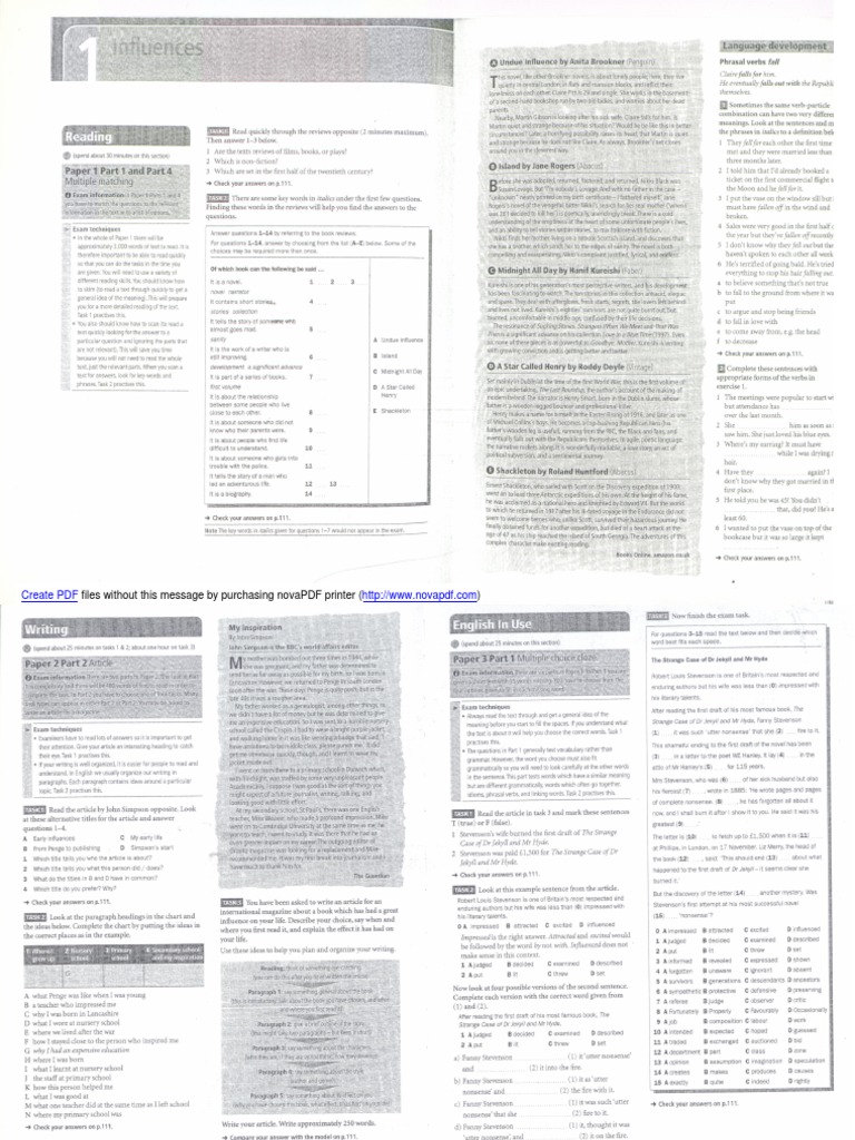 Cae Study Pack With Key PDF | PDF