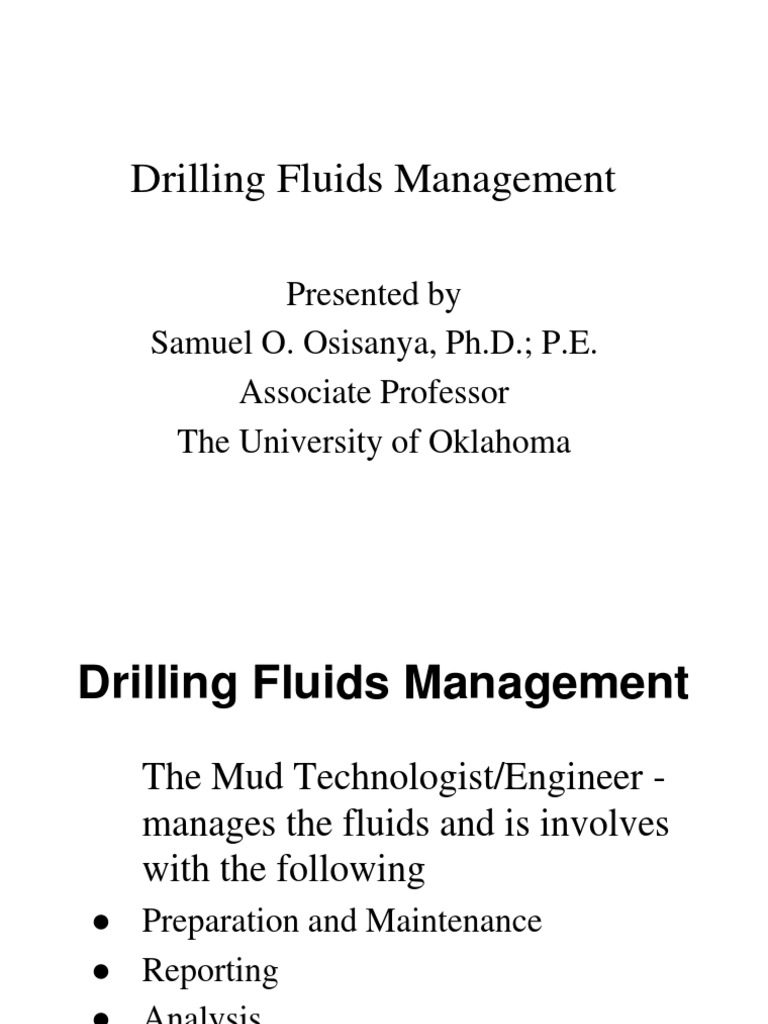 Lecture 2 - Drilling Fluid Management | PDF | Filtration | Continuum ...