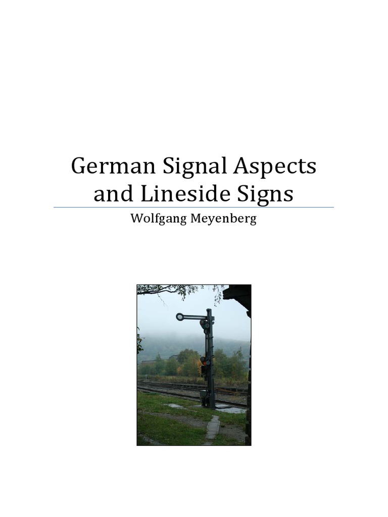 German Signalling PDF | PDF | Industrial Engineering | Rules