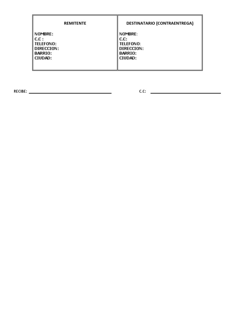Rotulos Envios | PDF | Negocios | Derecho