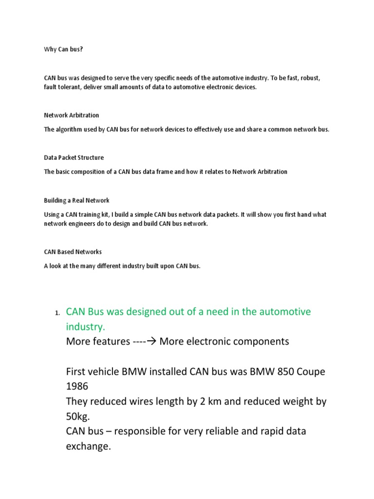 CAN Bus | PDF | Networking Standards | Computer Networking