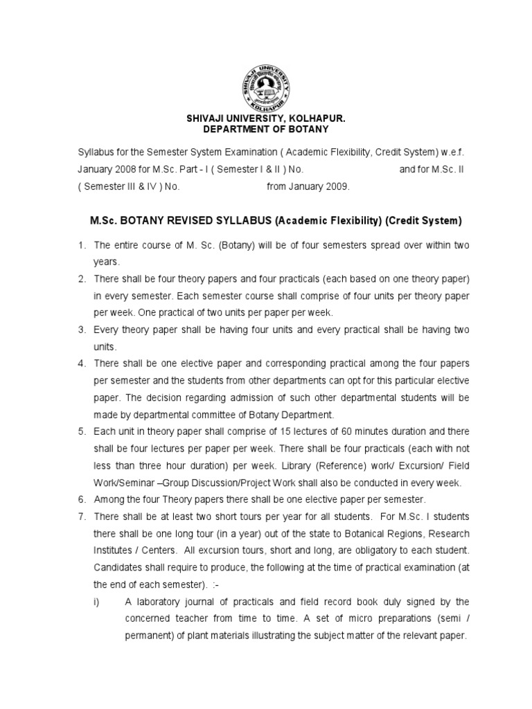 M.Sc. Botany PDF | PDF | Cell Nucleus | Cell (Biology)