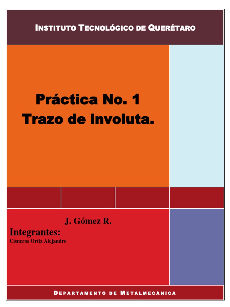 Trazo de Involuta | PDF | Engranaje | Geometría analítica