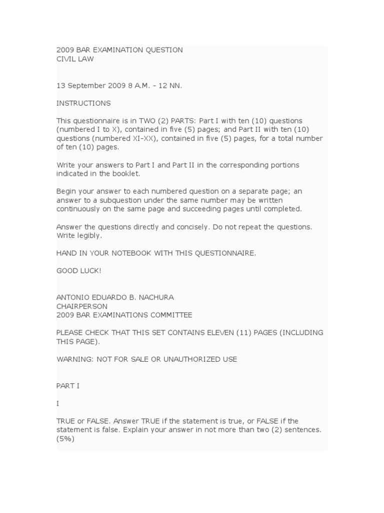 2009 Bar Examination Question | PDF | Taxpayer | Withholding Tax