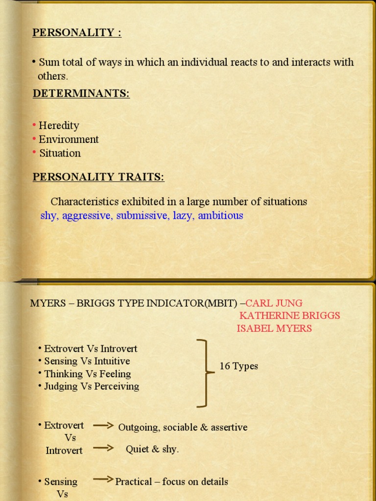 Personality | PDF | Extraversion And Introversion | Human Development