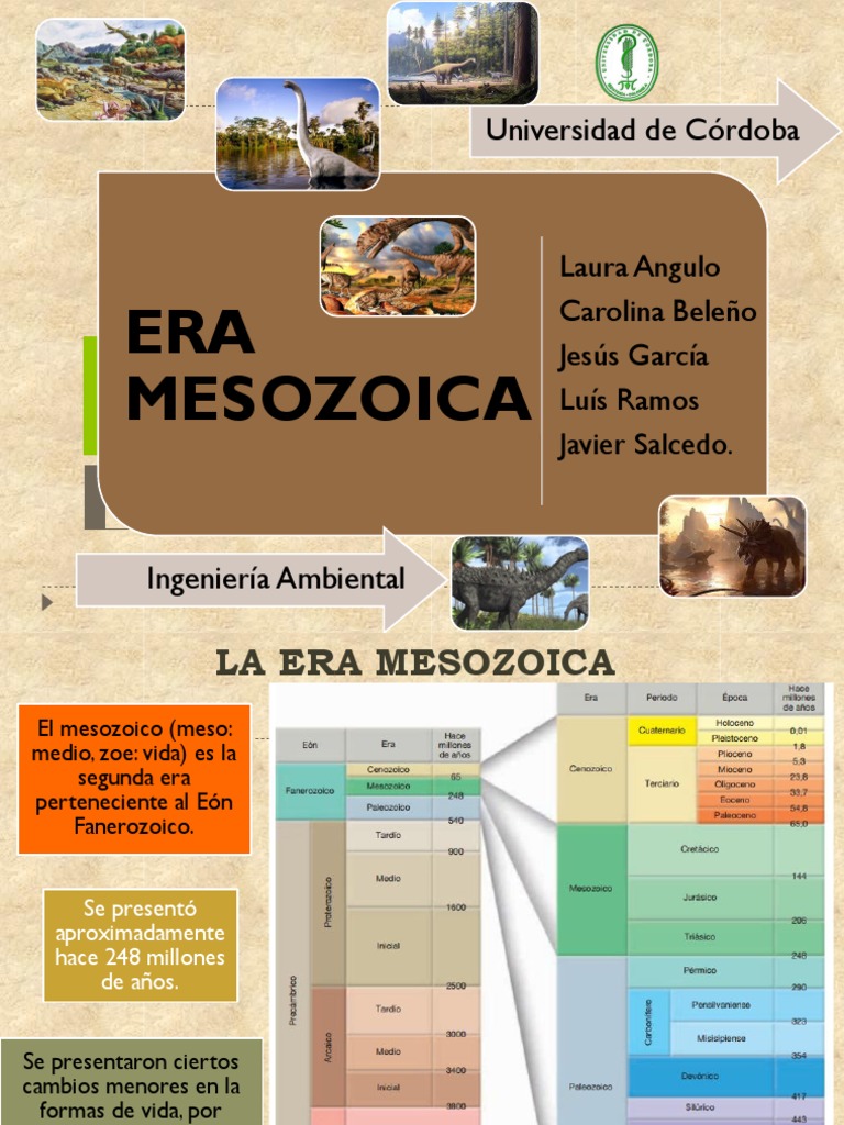 Era Mesozoica | PDF | Cretáceo | Geología