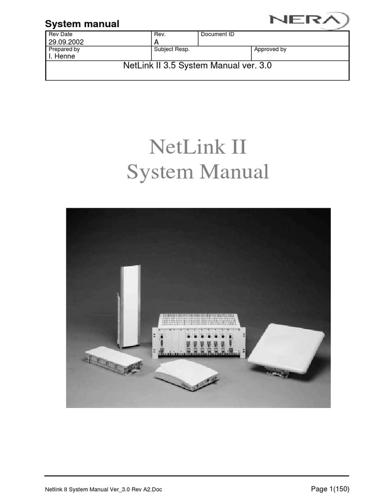 NetLink II System Manual Ver - 3.0 Rev A2 PDF | PDF | Network Switch ...