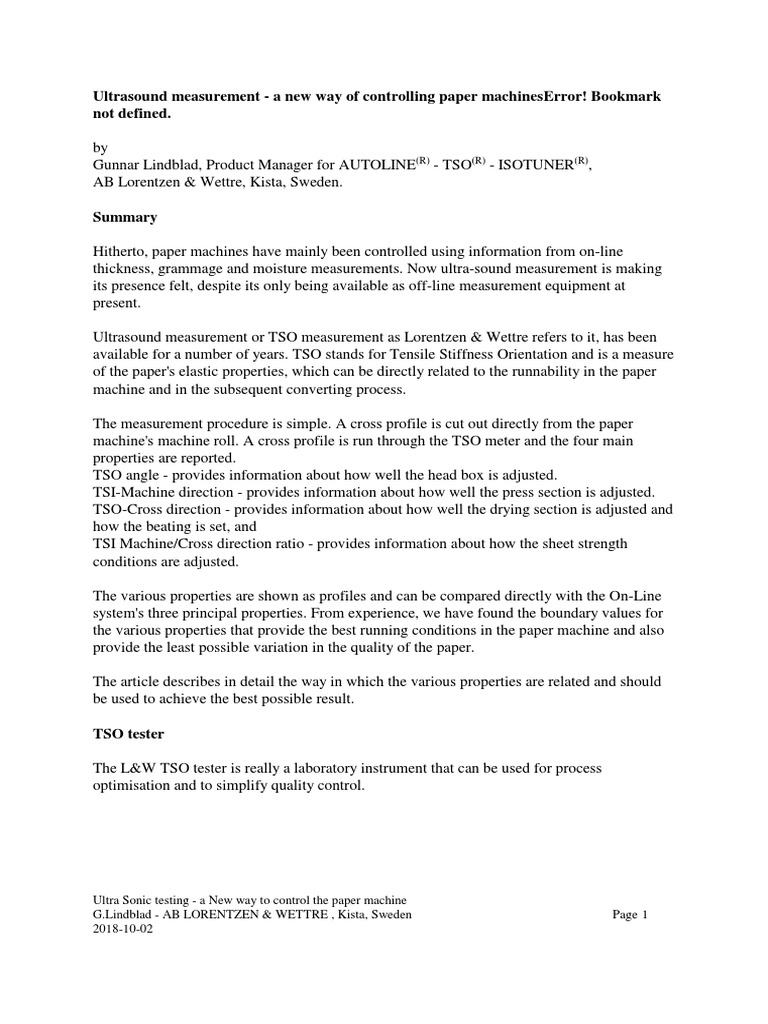 Tso English | PDF | Paper | Ultrasound