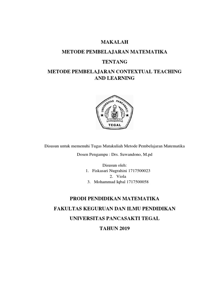 Makalah Metode CTL | PDF