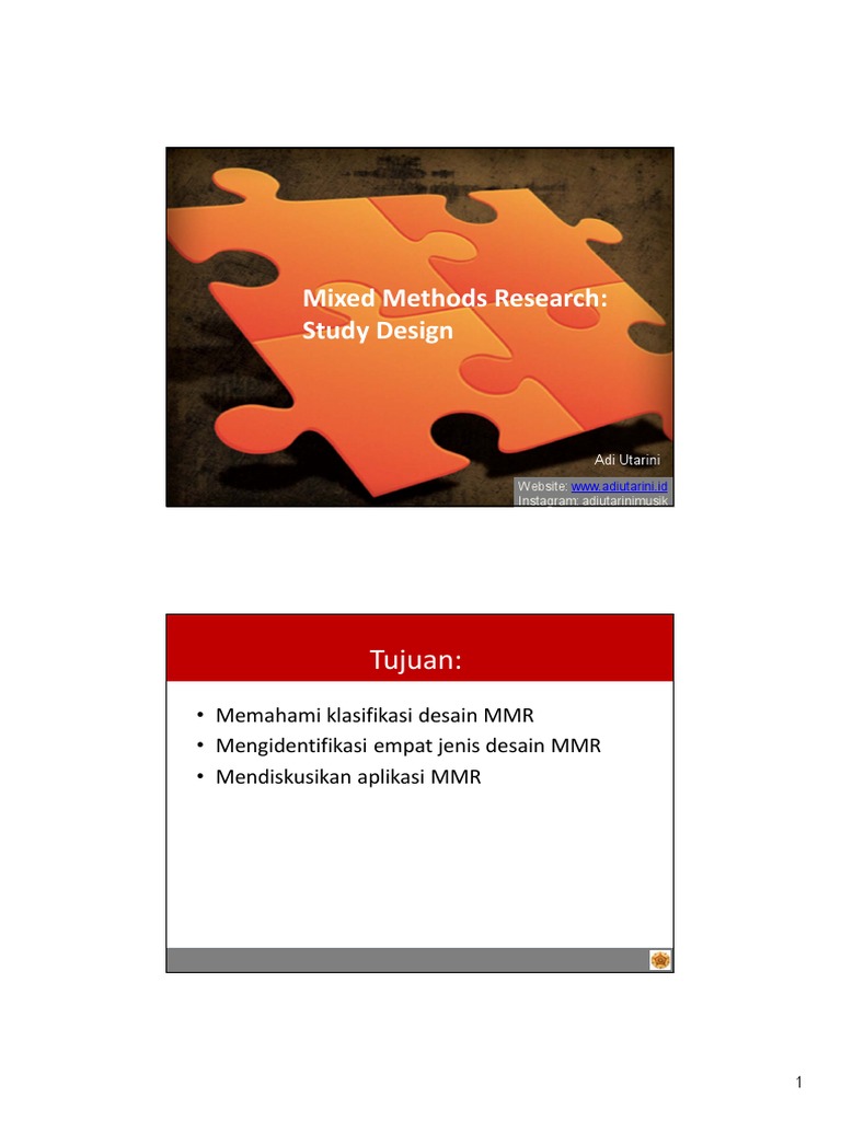 Mixed Method Research Study Design AU 2018 | PDF