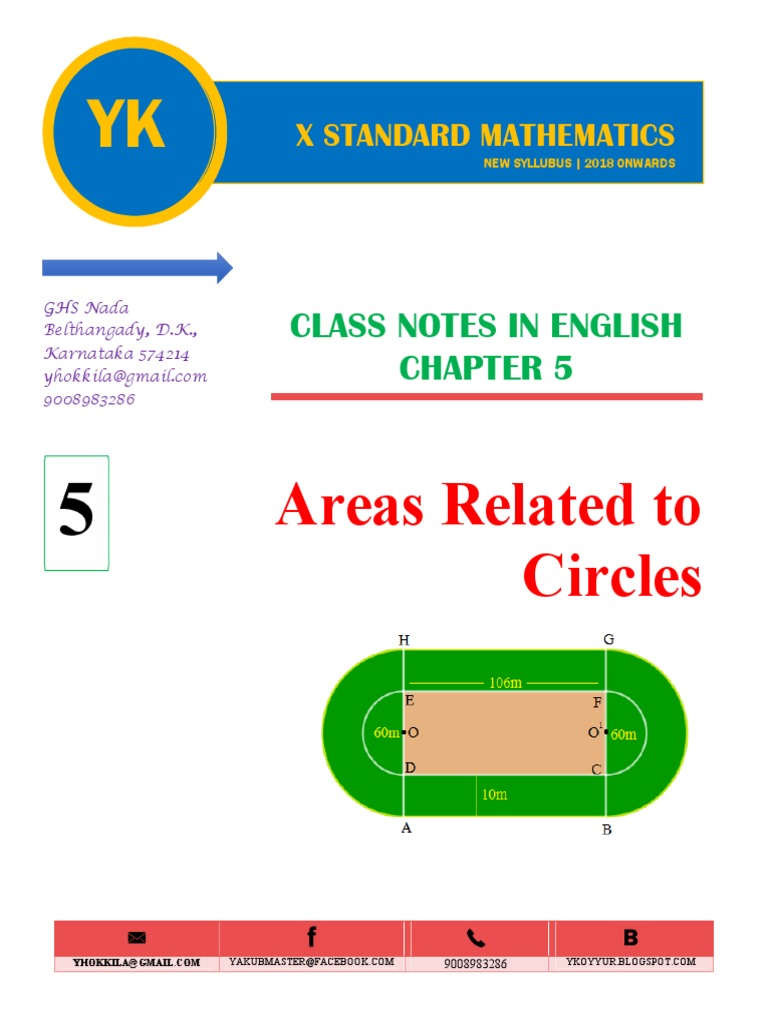 SSLC | PDF | Area | Circle