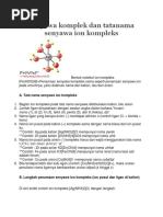 Jenis dan Contoh Senyawa Ligan | PDF