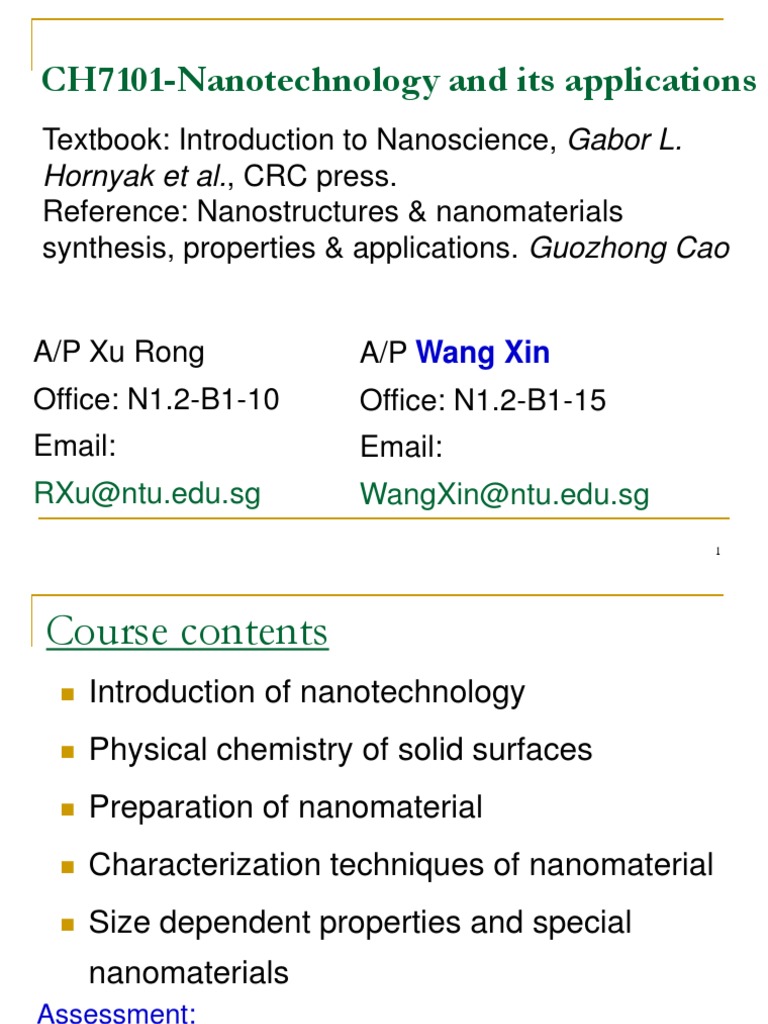 Nanotechnology and Its Applications | PDF | Scanning Tunneling Microscope | Nanotechnology