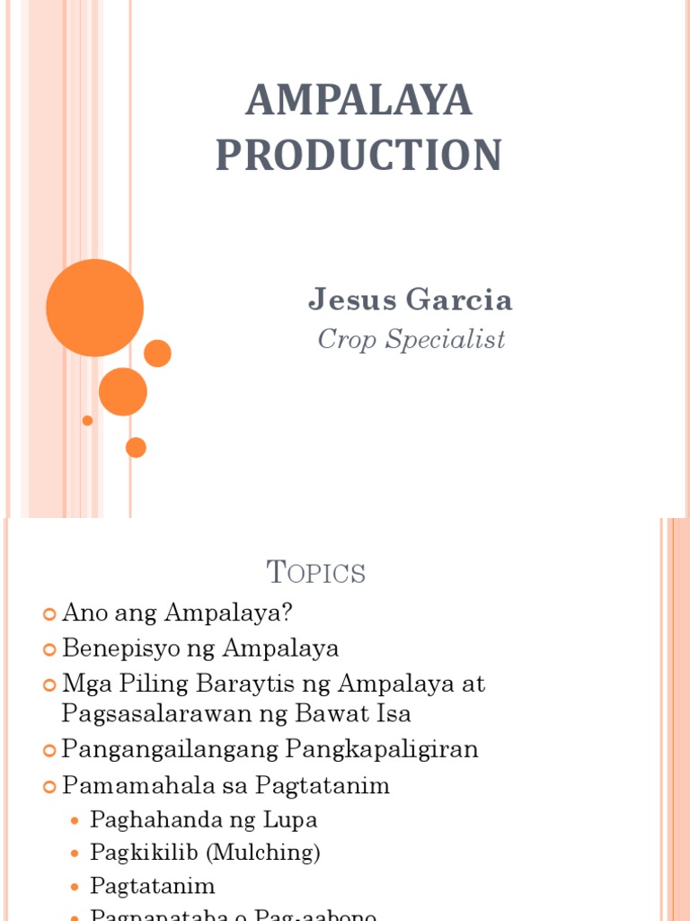 Ampalaya ppt.2 | PDF