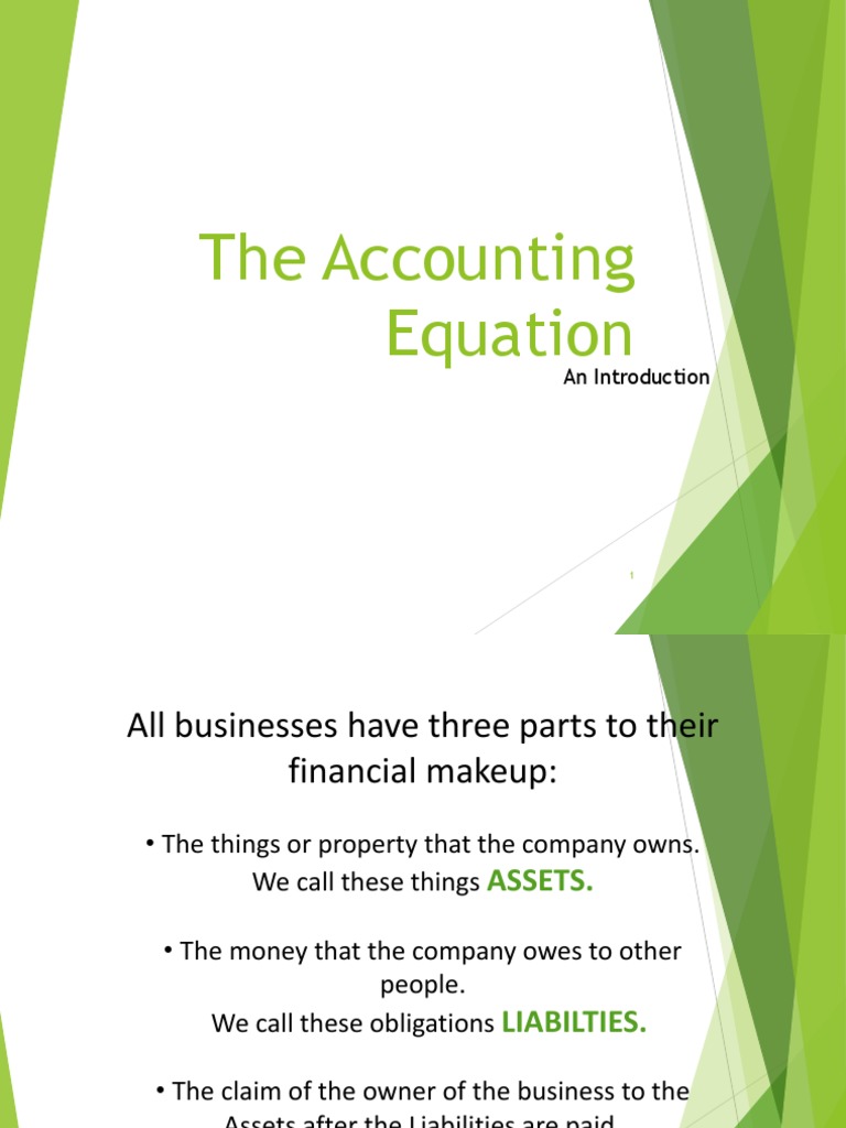 Acctg Equation | PDF | Equity (Finance) | Liability (Financial Accounting)