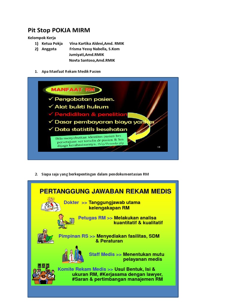 Pit Stop Pokja Mirm | PDF