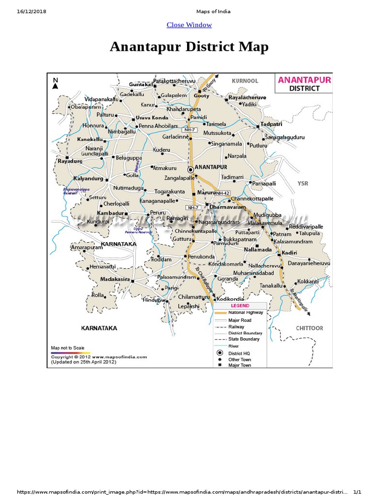 Anantapur Map Ap | PDF