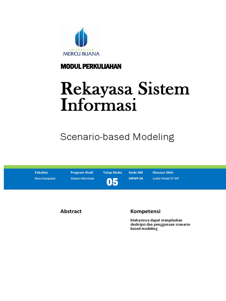 Scenario Based Modelling | PDF