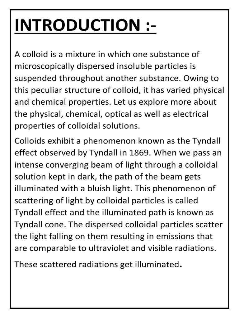 CHEMISTRY | PDF | Colloid | Solution